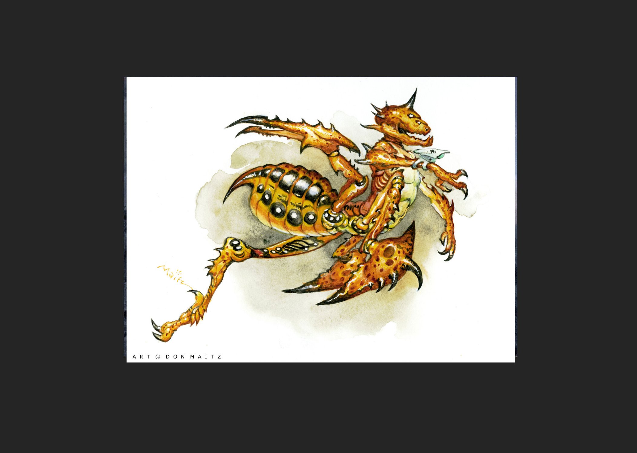 Artwork - 85: Alien Insectoid - Don Maitz - IX Gallery