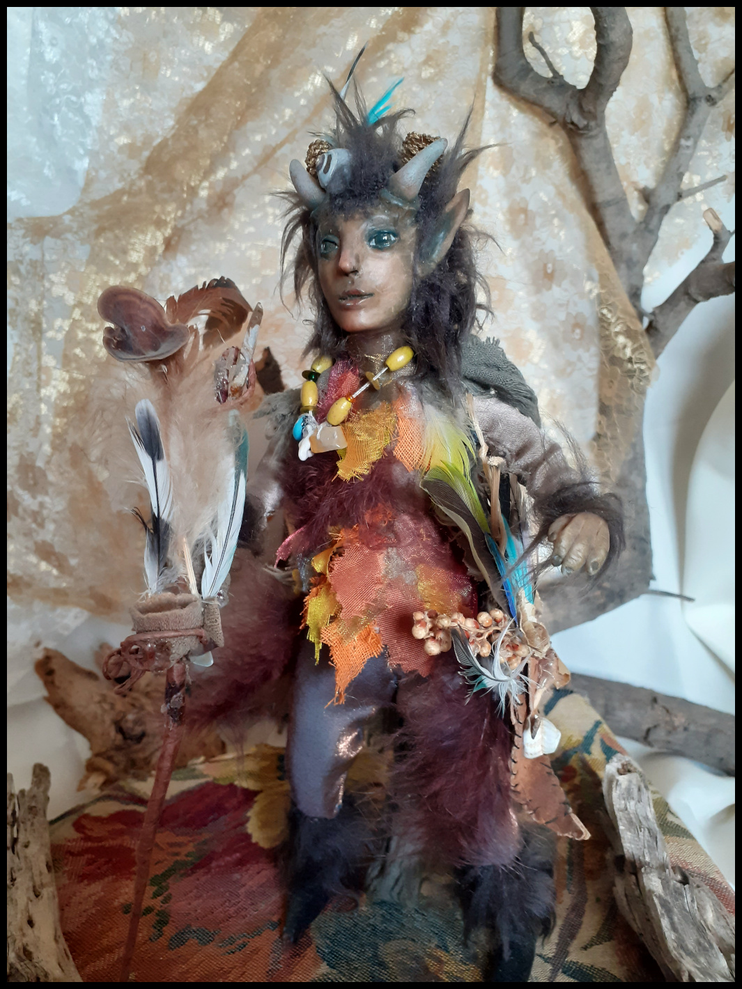 Artwork - The Feather Collector - Kelly Potts-Martinez - IX Gallery