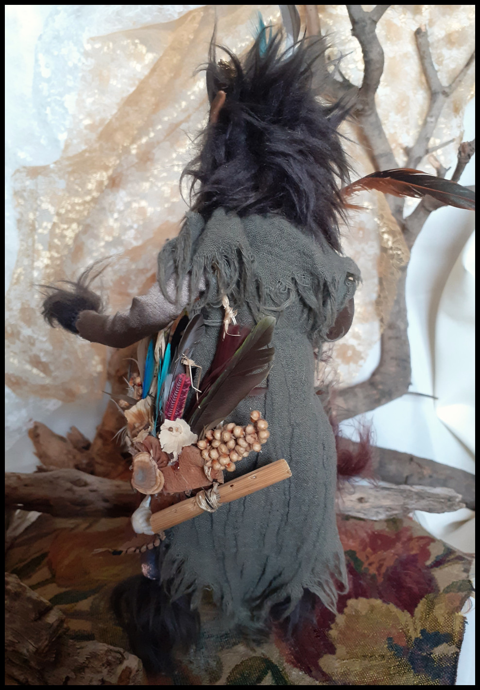 Artwork - The Feather Collector - Kelly Potts-Martinez - IX Gallery