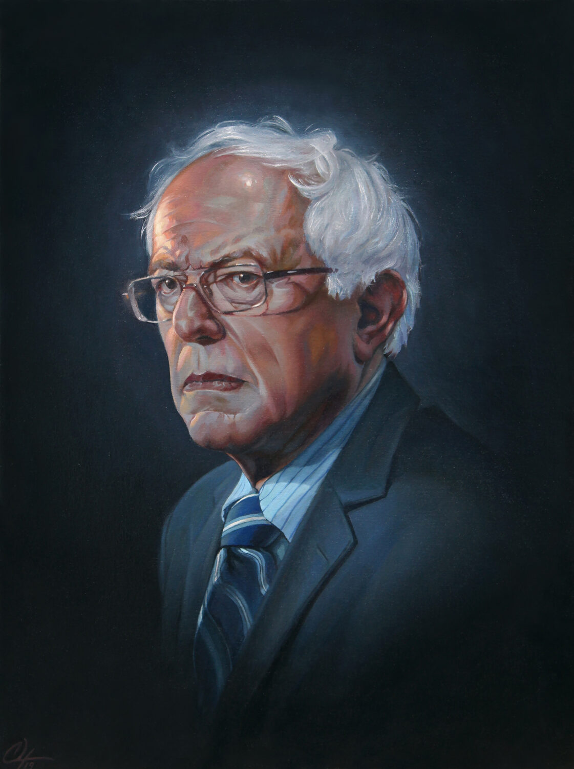 Artwork - Portrait of Bernie Sanders - Christopher Hanson - IX Gallery